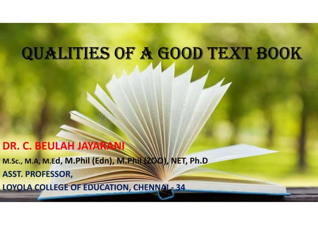 Qualities of a good text book | PDF | Education