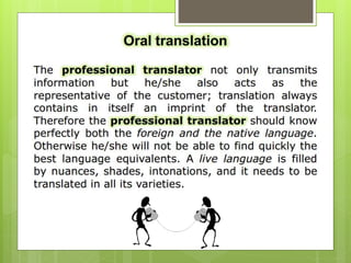 Qualities of a good translator | PPTX