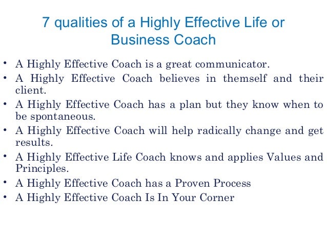 Top 7 qualities of a highly effective coach! Abundance Coaching