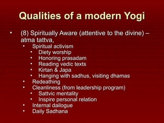 Qualities of a modern yogi | PPT