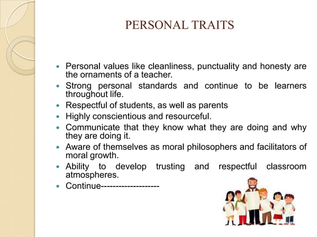 Qualities of an effective teacher | PPTX