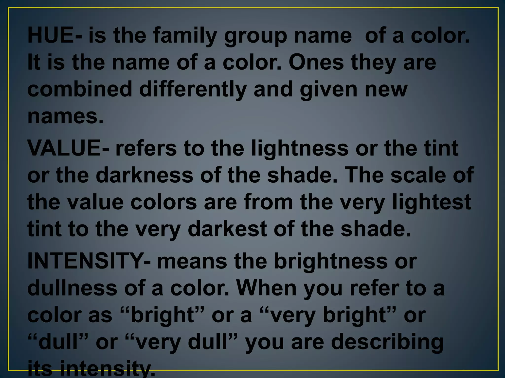 Qualities of color and color scheme | PPTX
