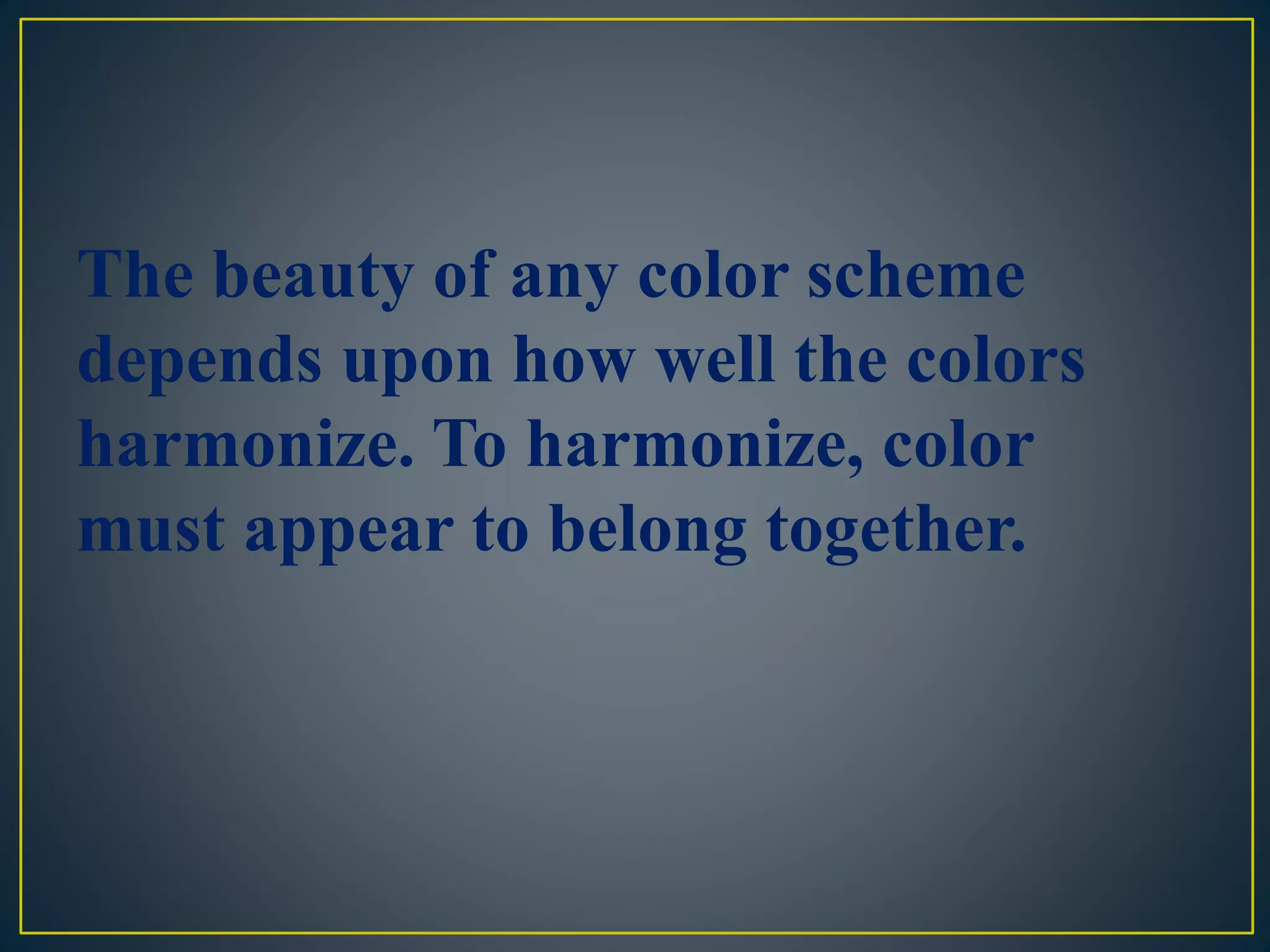 Qualities of color and color scheme | PPTX