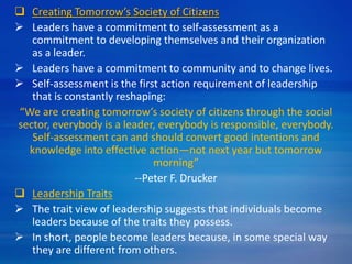 Qualities of Effective Leadership: Principles of Peter Drucker | PPTX