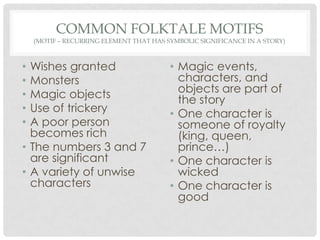 Elements of Folktales | PPT