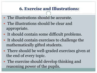 Qualities of good mathematics textbook | PPTX