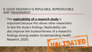 The Qualities of Good Academic Research | PPTX