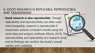 The Qualities of Good Academic Research | PPTX