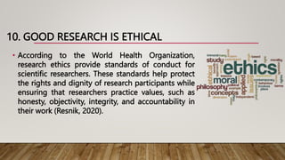 The Qualities of Good Academic Research | PPTX