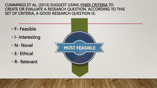 The Qualities of Good Academic Research | PPTX