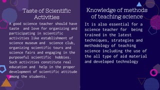 Qualities of good science teacher | PDF