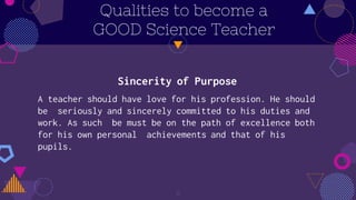 Qualities of good science teacher | PDF