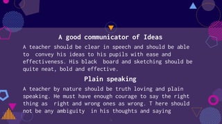 Qualities of good science teacher | PDF