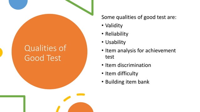 Qualities of Good Test.pdf | Standardized Testing | Educational Assessment
