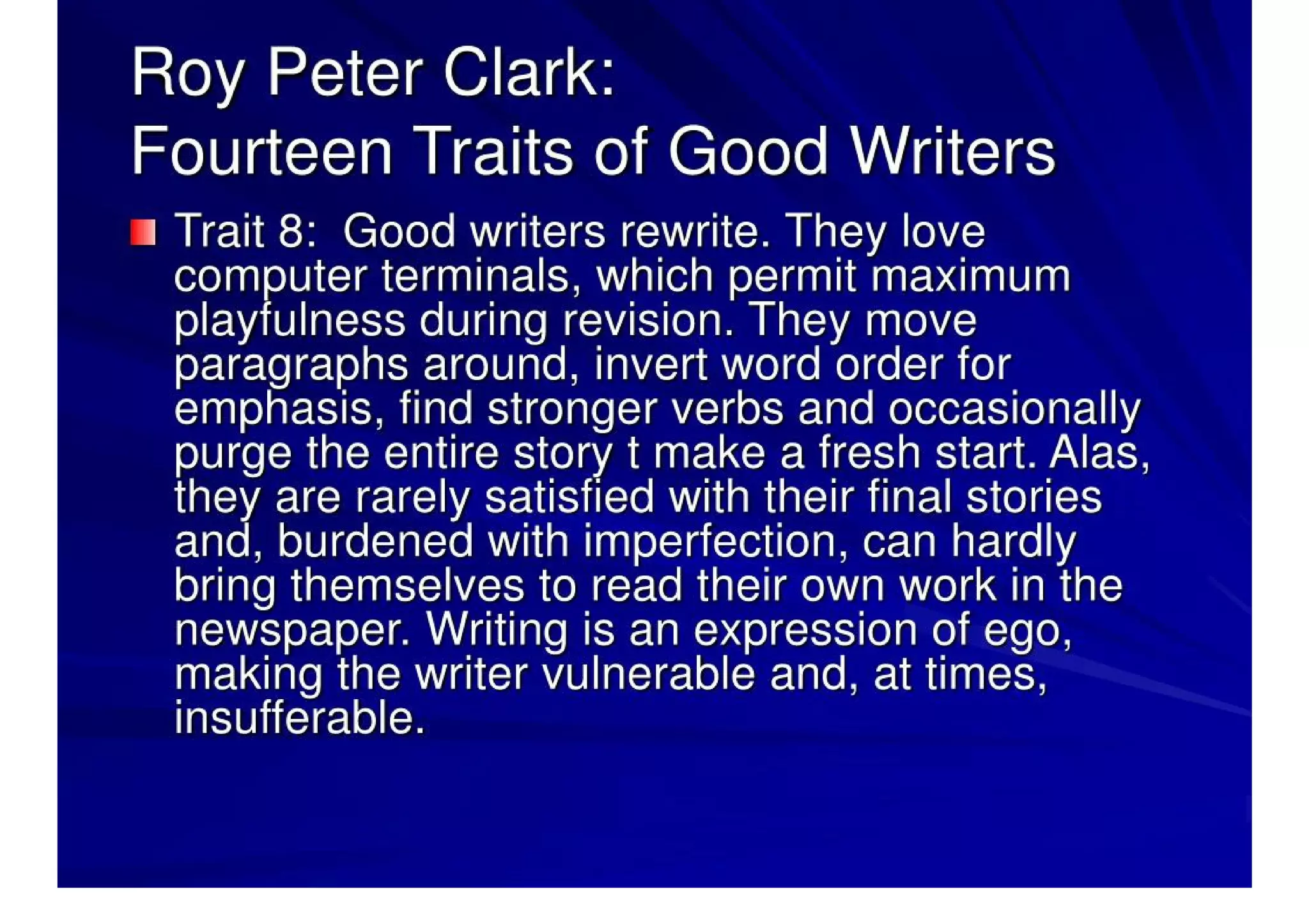 Qualities Of Good Writing | PDF