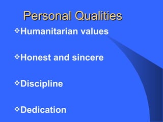 Qualities of hrm final | PPT