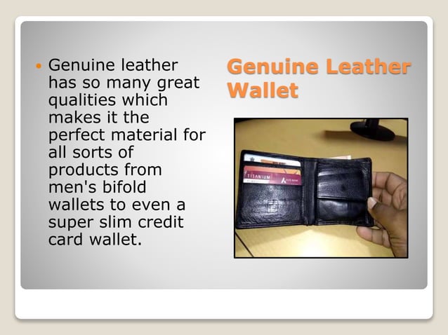 Qualities of leather wallets | PPT | Free Download