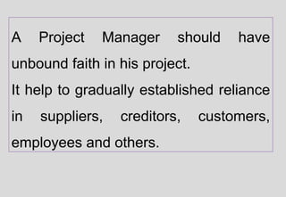 Qualities of project manager | PPT