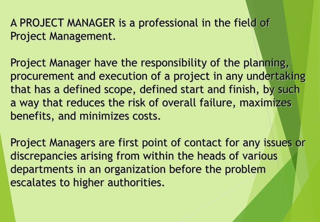 Qualities of project manager | PPT