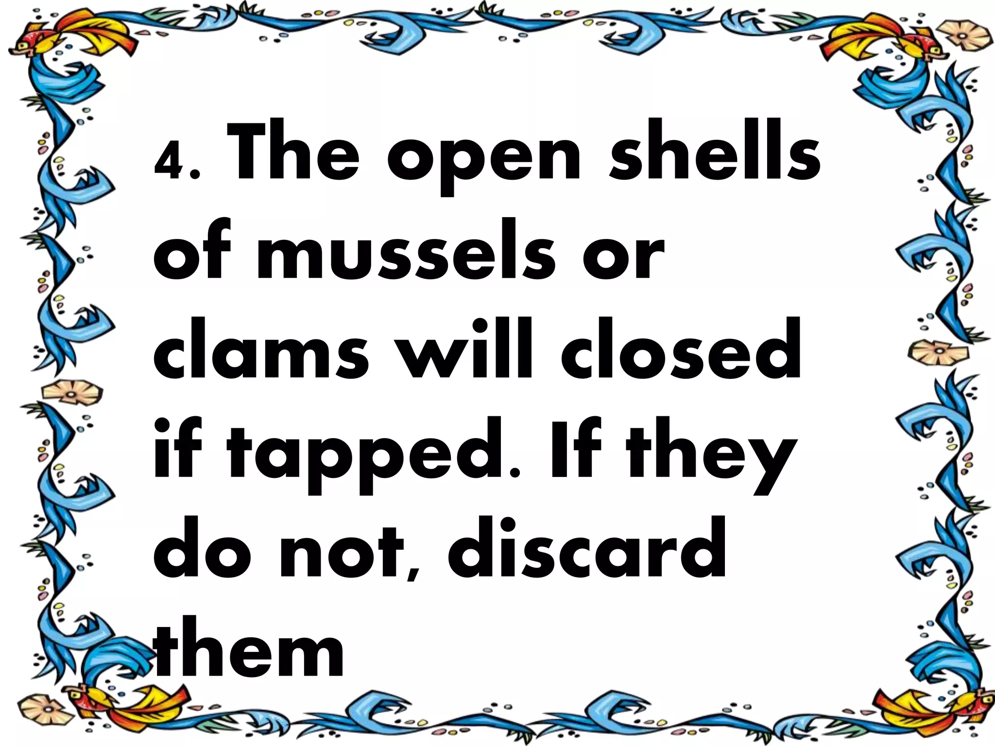 Qualities of shellfish and fish | PPTX