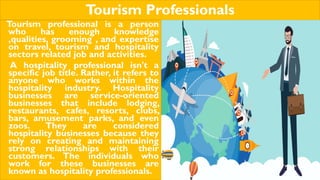 Qualities of Tourism and Hospitality Professionals | PDF