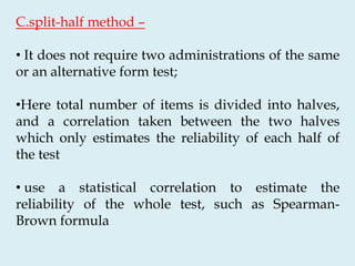 Assessment for learning -Qualities of a Good Test | PPTX