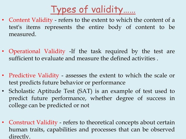 Assessment for learning -Qualities of a Good Test | PPTX