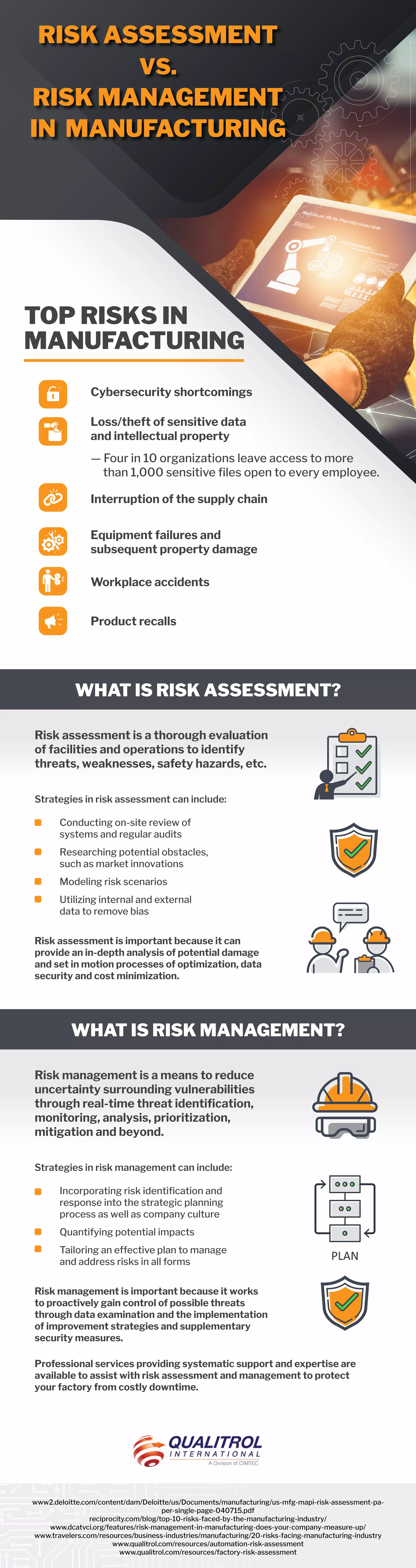 Risk Assessment vs. Risk Management in Manufacturing | PDF