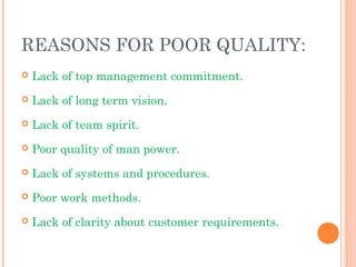 Quality Analysis in Apparel industry | PPT