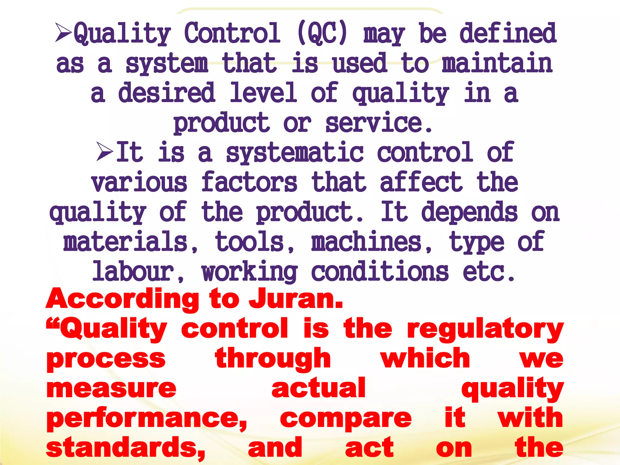 Factors affecting quality | PPTX