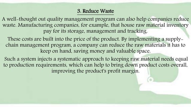 Quality, needs of quality and importance of quality. Total quality ...