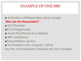 rapid response team | PDF