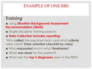 rapid response team | PDF