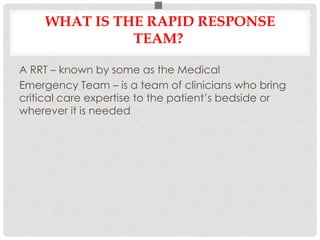 rapid response team | PDF
