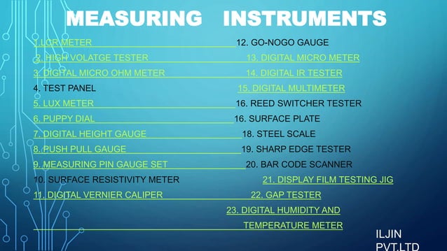 Incoming Quality Control (IQC) | PPTX | Physics | Science
