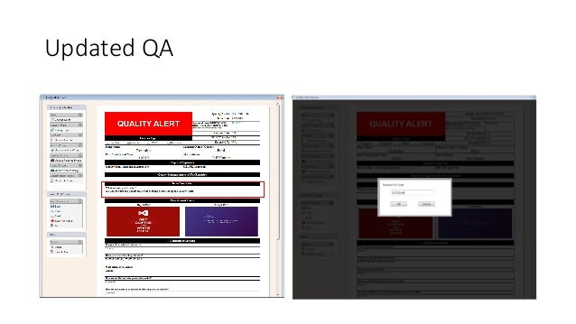 Quality Alert System