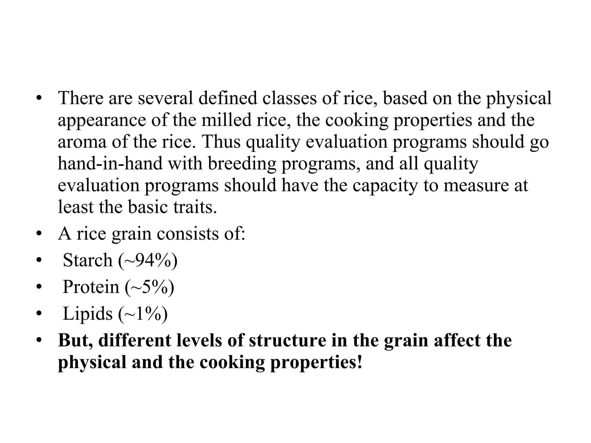 Quality analysis in rice | PPT