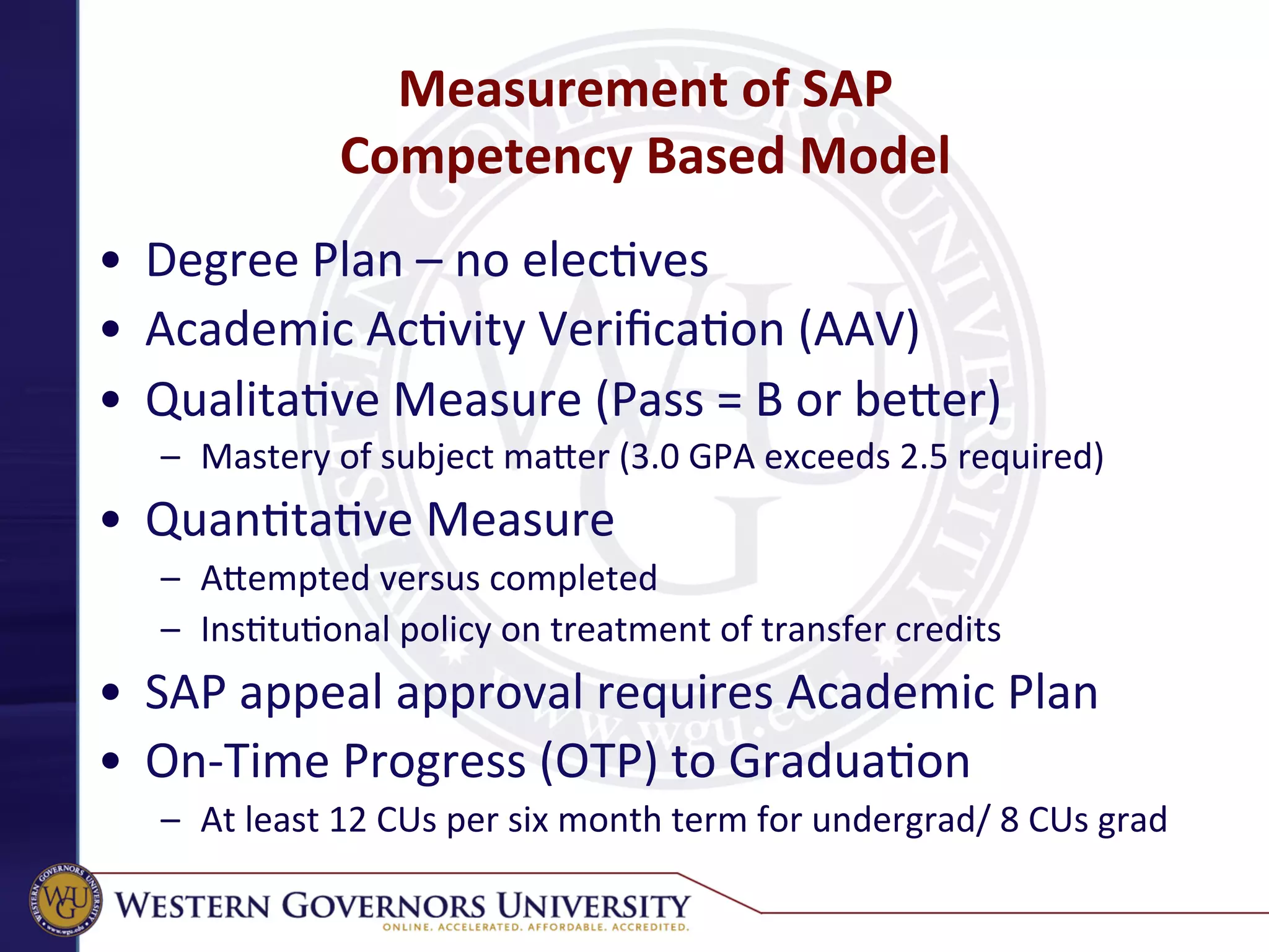 Quality Assurance and Federal Policies Faculty Development Model ...