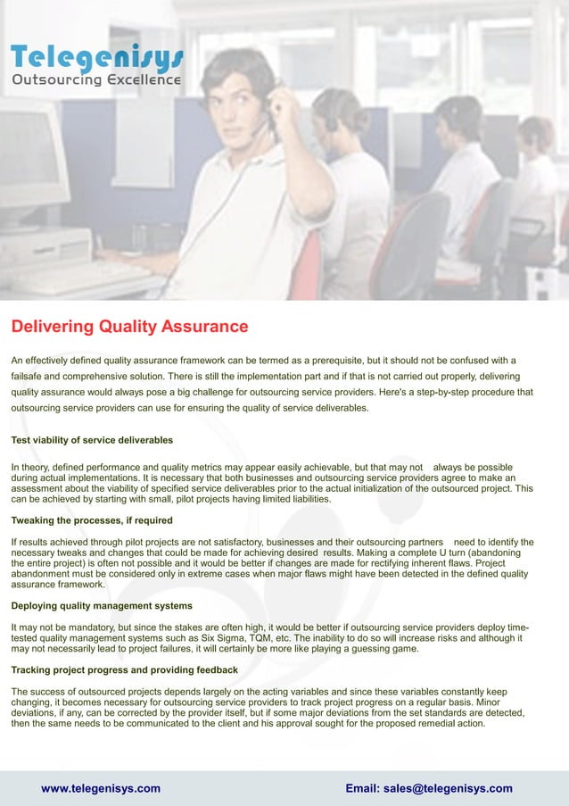 Quality assurance-in-bpo | PDF | Consumer Issues | Business