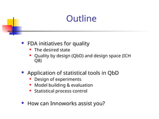 quality-by-design FDA guideline ppt for reference | PPT