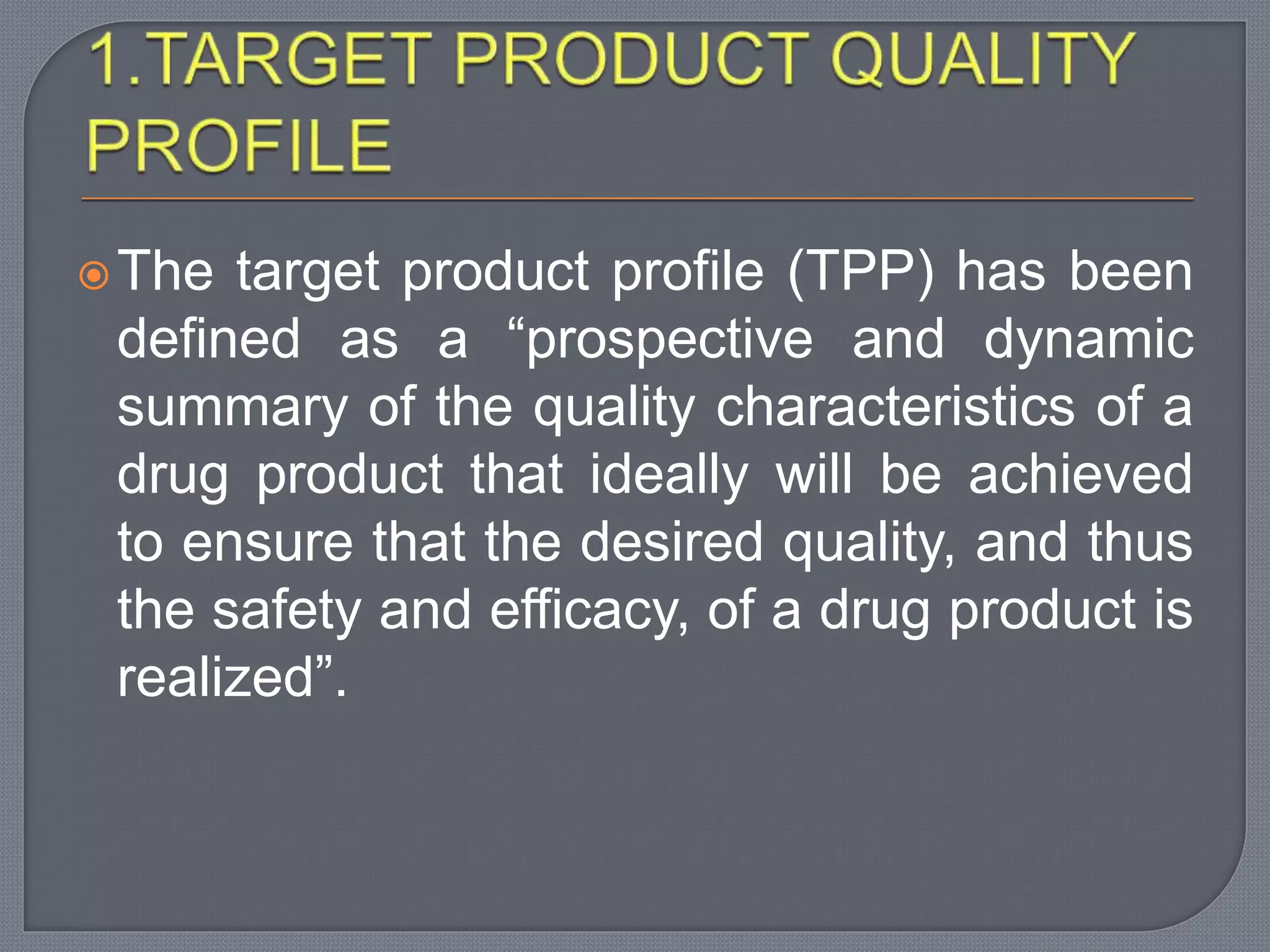 Quality-by-design(QbD) in pharmaceutical development | PPTX