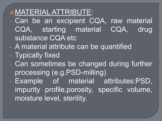Quality-by-design(QbD) in pharmaceutical development | PPTX