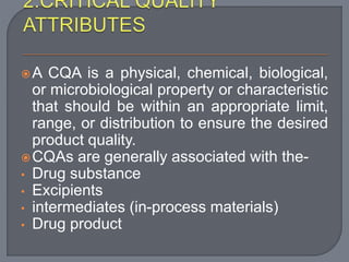 Quality-by-design(QbD) in pharmaceutical development | PPTX