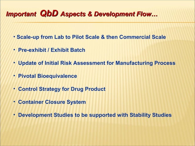 Quality by-Design (QbD) by Mr. Nitin Kadam. | PPT