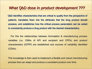 Quality by-Design (QbD) by Mr. Nitin Kadam. | PPT