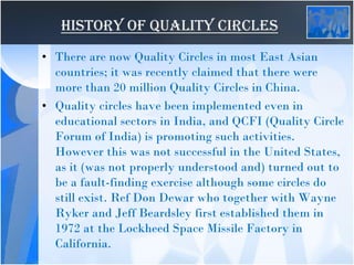 Quality circles-ppt | PDF | Career Advice | Careers