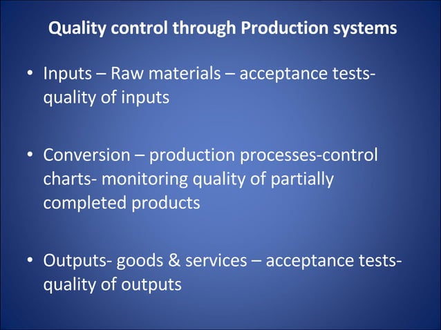 Quality Control | PPT | Mechanical and Industrial Engineering Industry ...