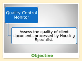 Quality Control Monitor -Presentation | PPTX | Technology & Computing