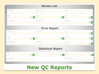 Quality Control Monitor -Presentation | PPTX | Technology & Computing