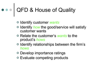 Quality Function Deployment (Qfd) | PPT